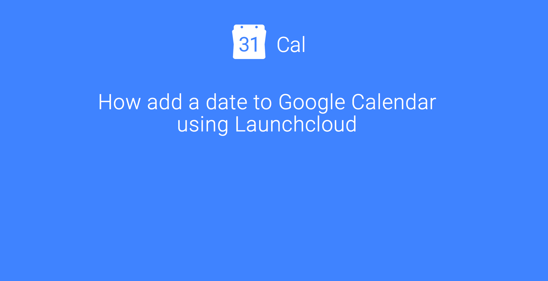 Array Google Calender Integration